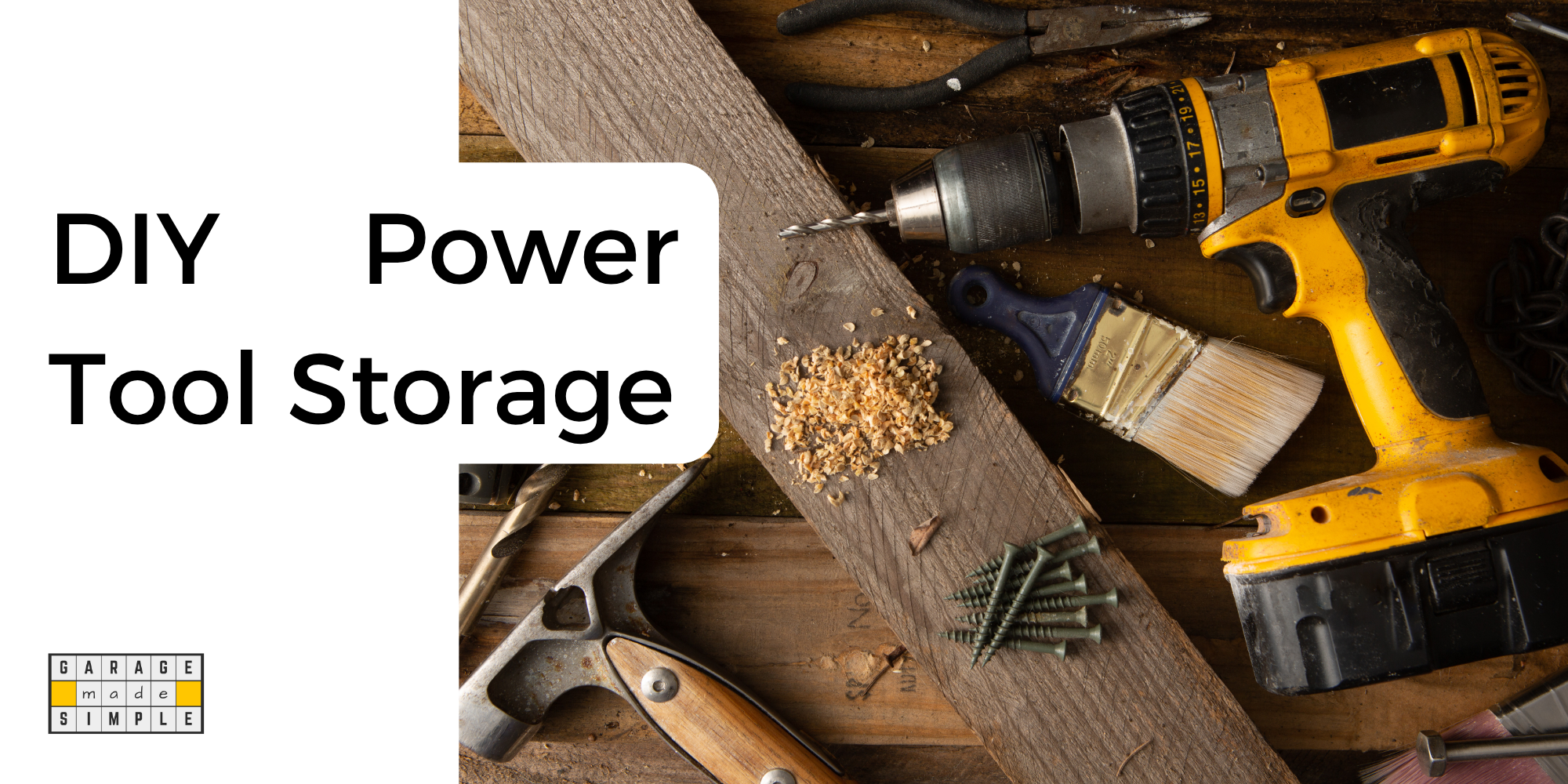 My Genius DIY Power Tool Storage Build Explained! - garagemadesimple.com